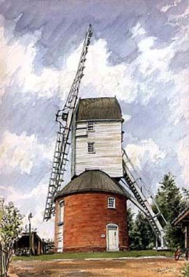 Framsden Post Mill, Suffolk by Steven Binks
