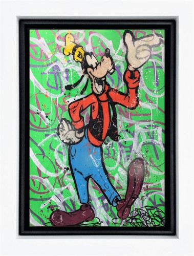 Goofy Wave - Original - Framed by Opake One