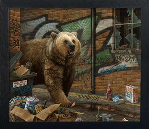 Grizzly - Box Canvas by Paul James