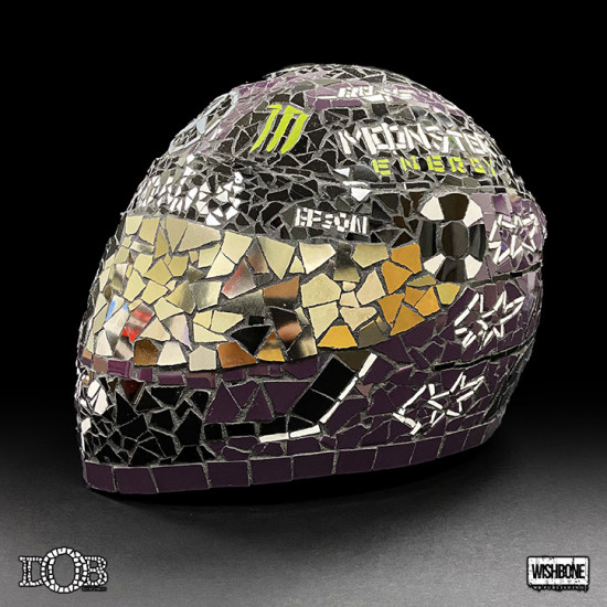 Lewis Hamilton Helmet - F1 Racing Helmet - Sculpture by David O'Brien