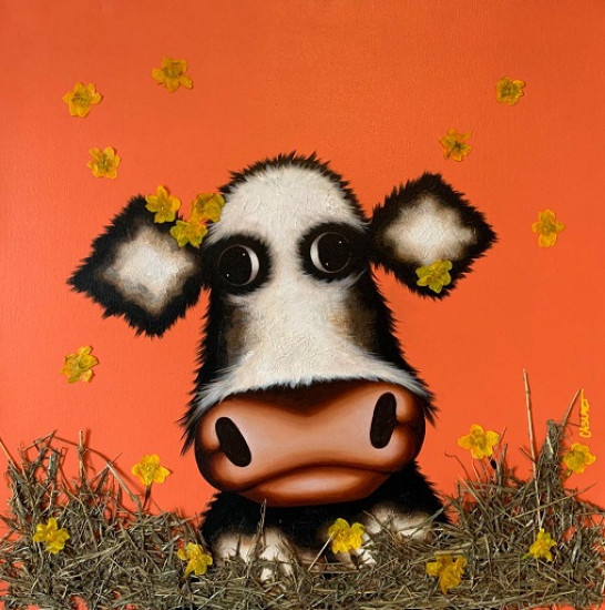 Watermoo Sunset - Original by Caroline Shotton