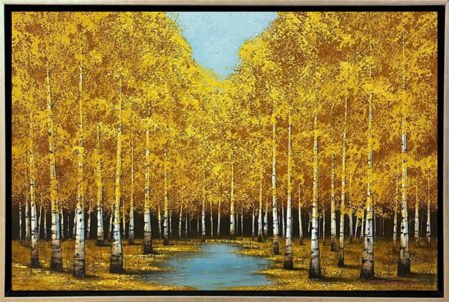 Golden Reflections - Original - Framed by Dale Bowen