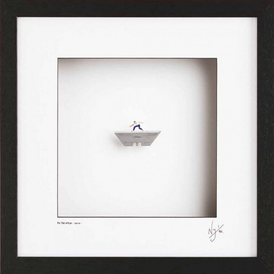 On The Edge - Wall Sculpture by Nic Joly