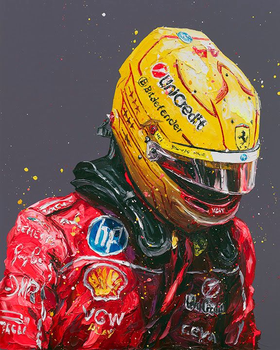 New Era (Lewis Hamilton In Ferrari Colours) by Paul Oz