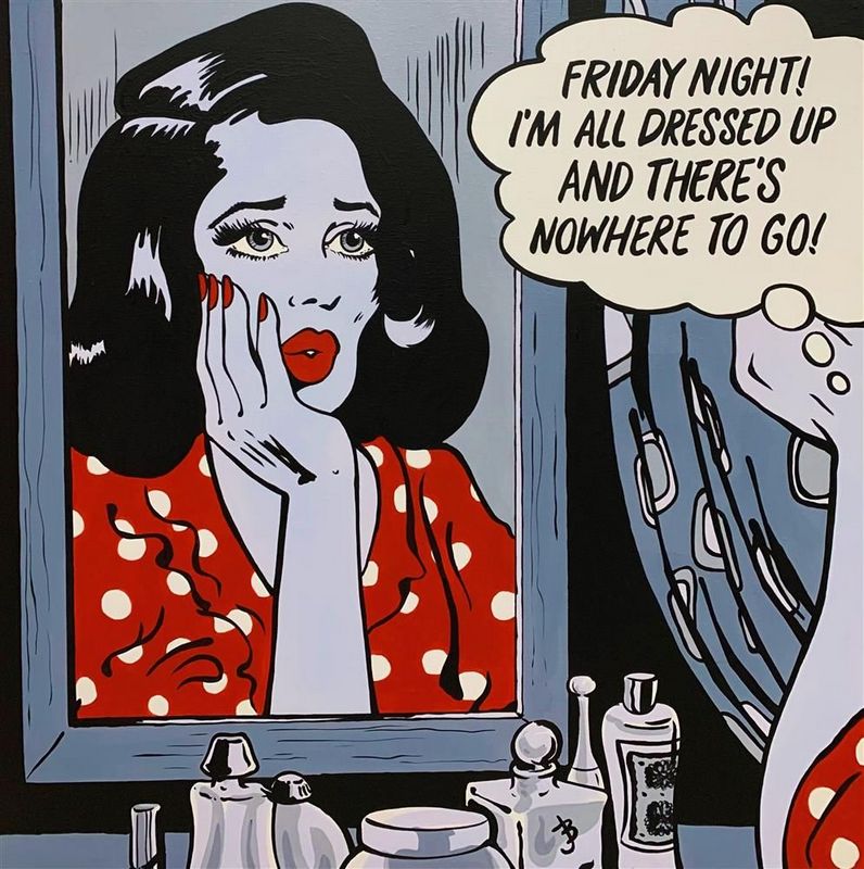 All Dressed Up And Nowhere To Go - Original by Jacquie Boyd