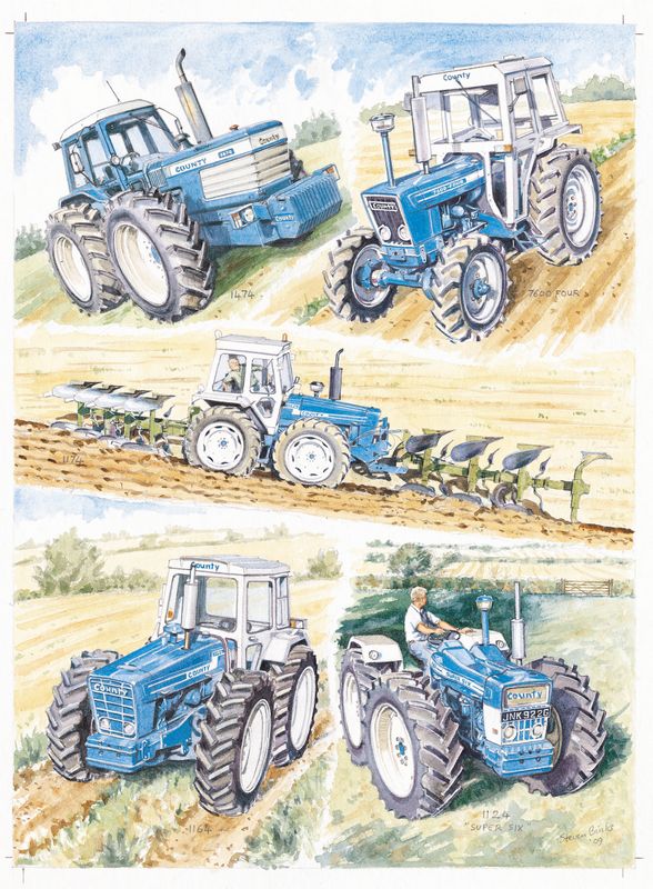 County Tractors by Steven Binks