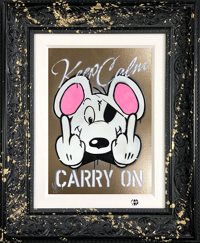 Keep Calm - Metallic Gold by JJ Adams