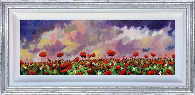 Poppy Grace - Original - Silver Framed by Timmy Mallett