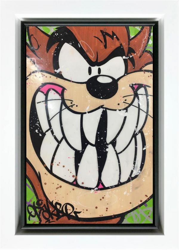 Smiles All Round - Original - Framed by Opake One