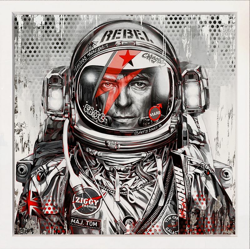 Starman - Original - White Framed by Ben Jeffery