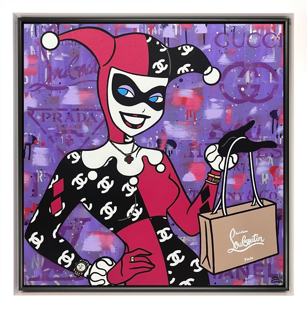Hey Harley - Original - Framed by Emily Crook
