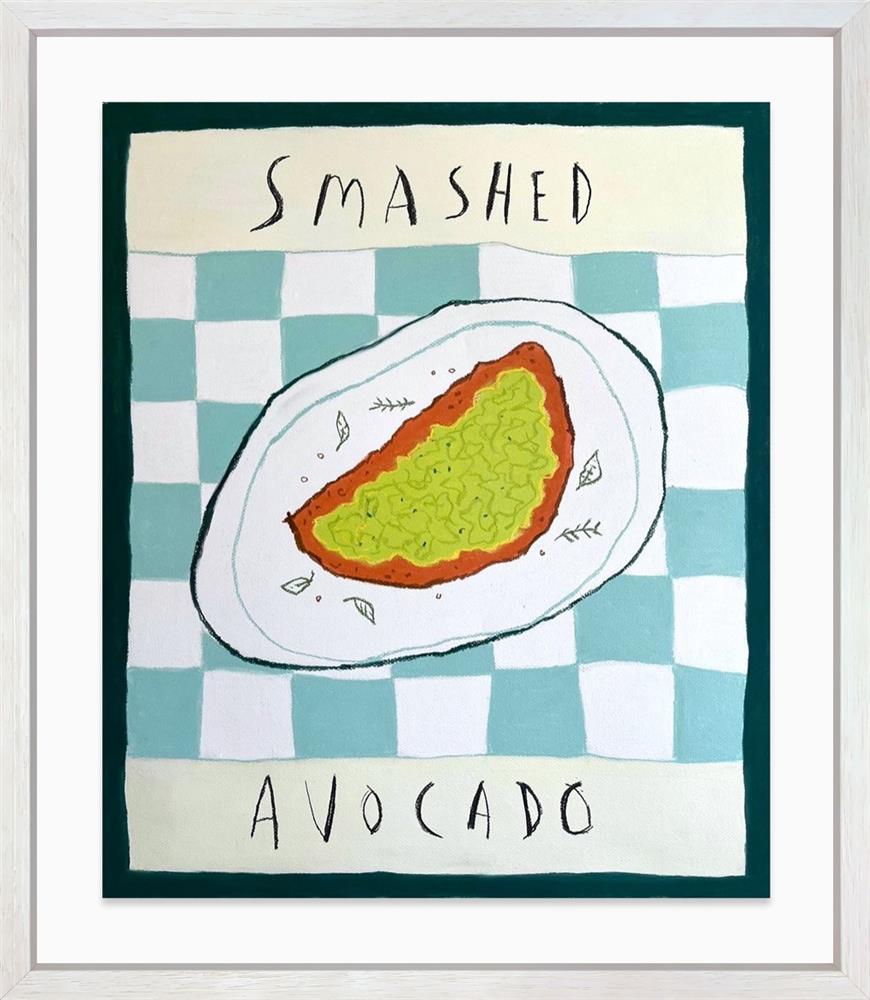 Smashed Avocado - Original - Framed by Michael Abrams