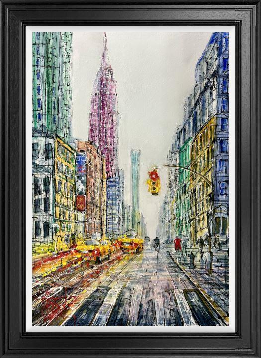 The Sleepless City - Original - Framed by Nigel Cooke