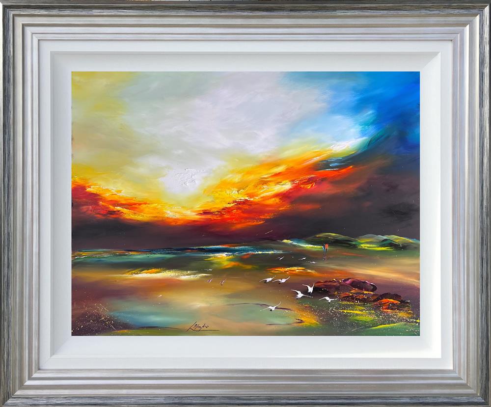 When Worlds Collide - Original - Framed by Lillias Blackie