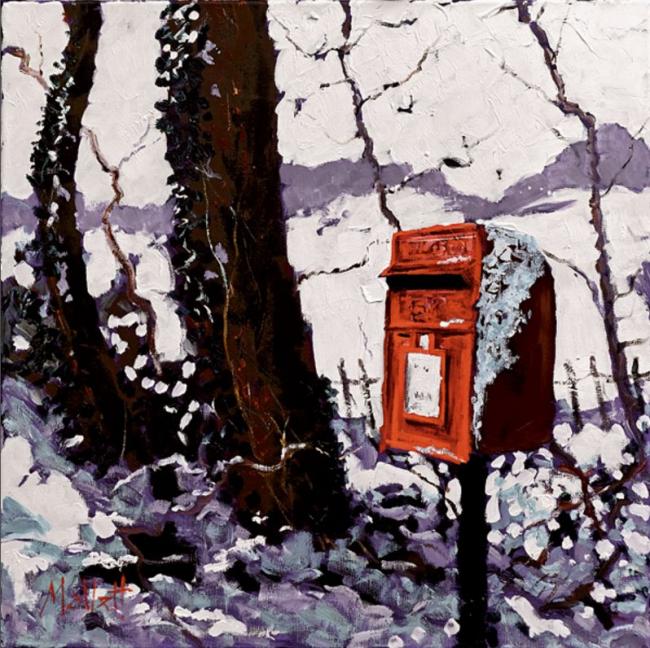 Snowy Post Box by Timmy Mallett